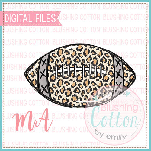 LEOPARD PRINT FOOTBALL DESIGN BCMA – Blushing Cotton