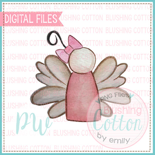 STICK FIGURE ANGEL BABY GIRL BLACK HAIR BCPW – Blushing Cotton