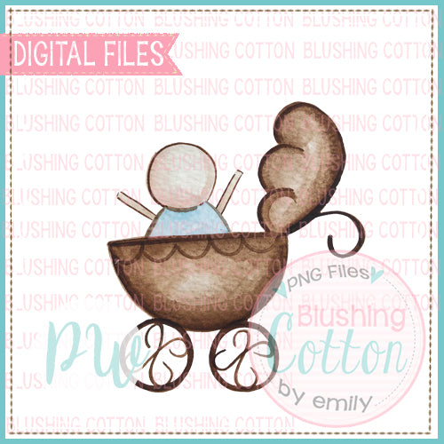STICK FIGURE BABY BOY BALD HEAD BCPW – Blushing Cotton